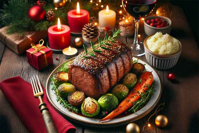 Festive Christmas Eve Roasted Beef Tenderloin - Tasty Recipe Time
